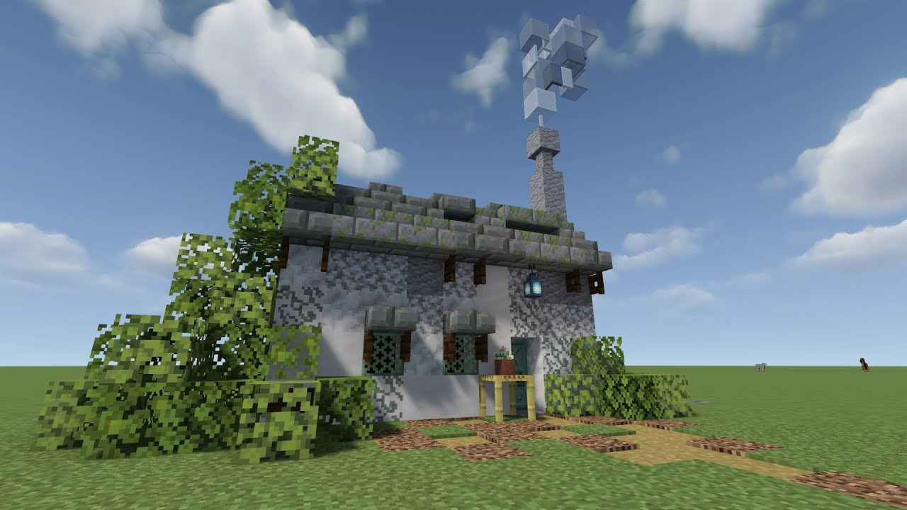 Minecraft Small Overgrown Calcite House Timelapse - YouTube