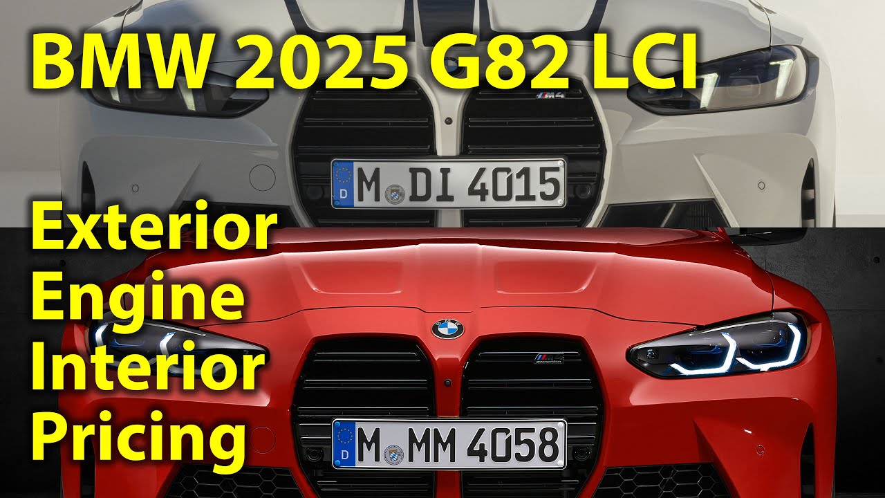 BMW 2025 M4 G82 LCI Revision Design & Pricing Changes - YouTube