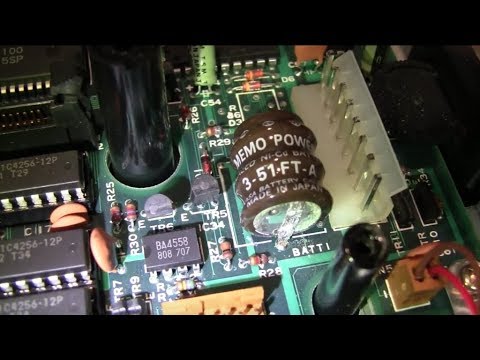 Replacing the backup battery in the Tandy 1400LT laptop