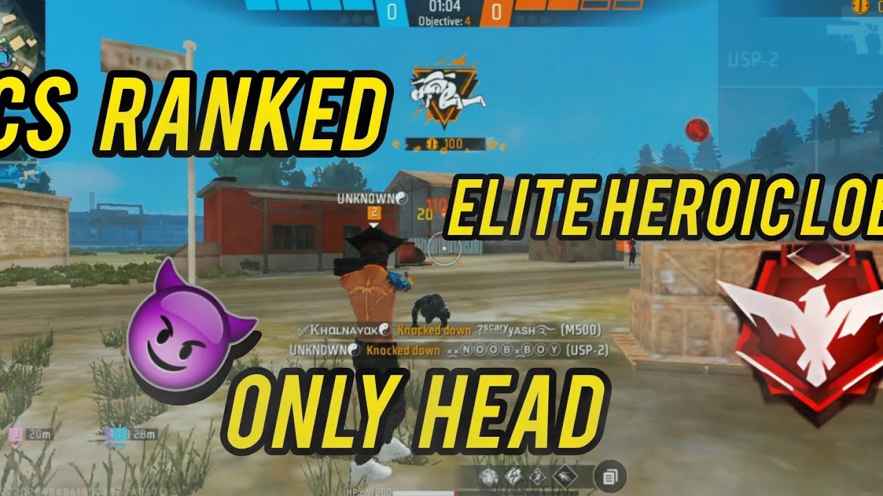 CS Ranked || Elite Heroic Lobby😎|| Only headshot😱😈|| #freefire # ...
