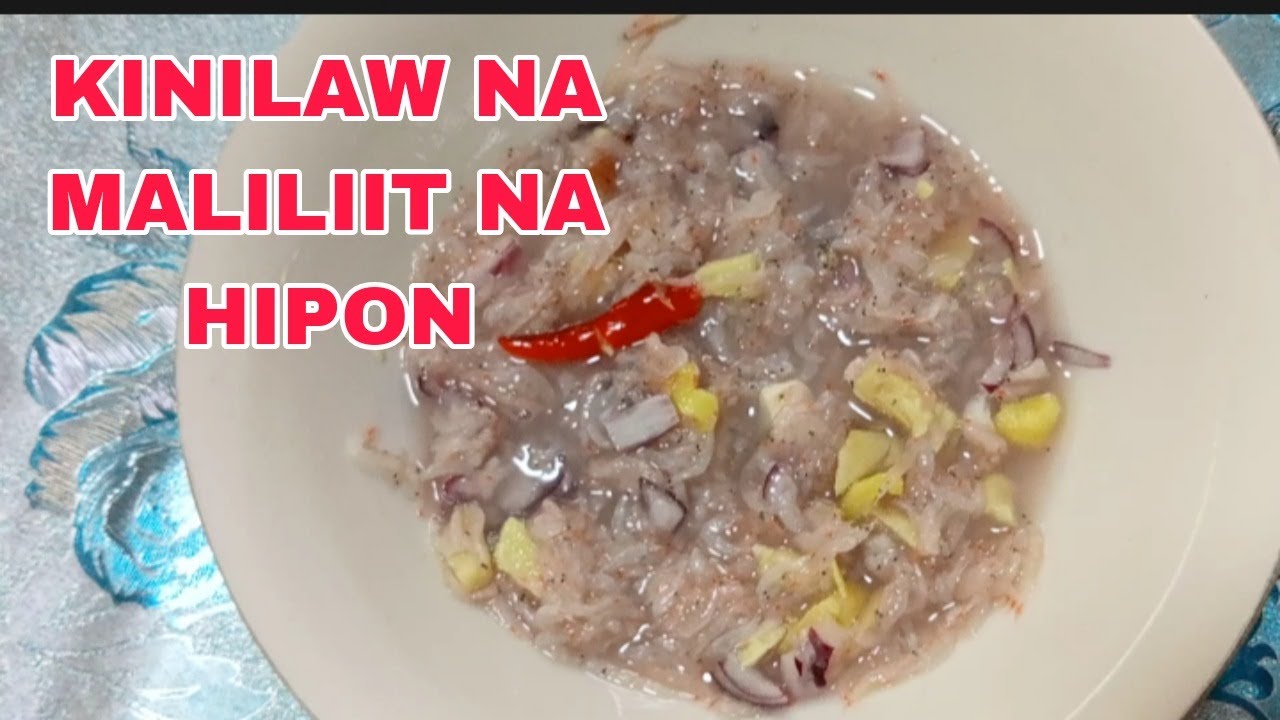 KINILAW NA MALILIIT NA HIPON - YouTube