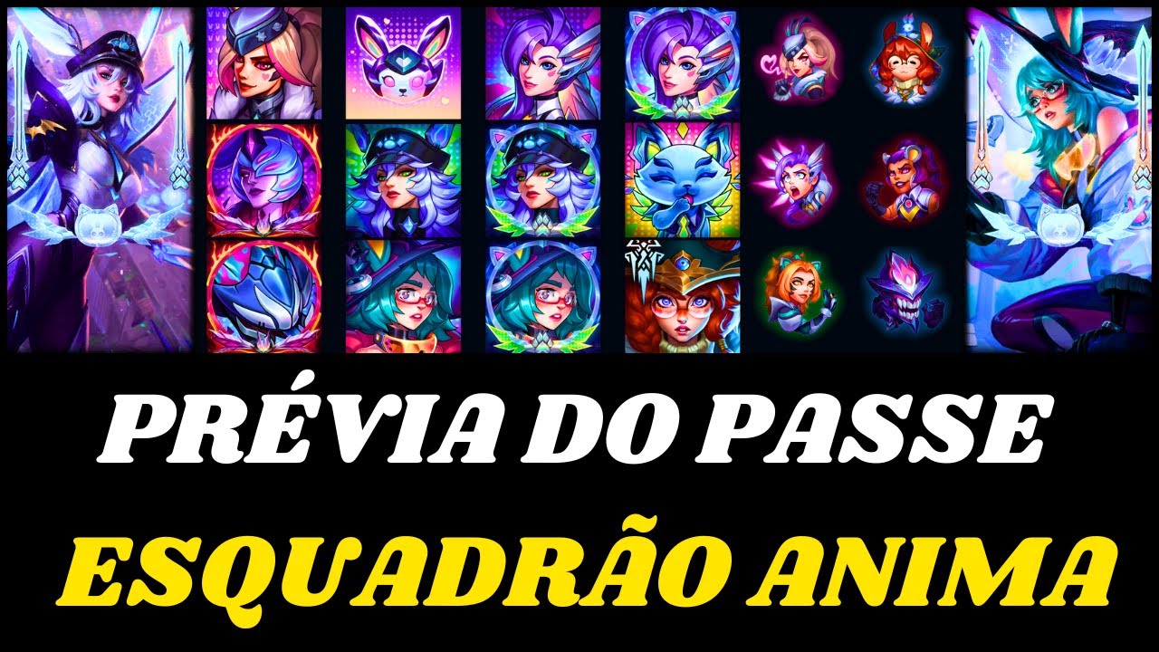 Prévia do Novo Passe Esquadrão Anima 2024 | Sistema de Passe, Bordas ...