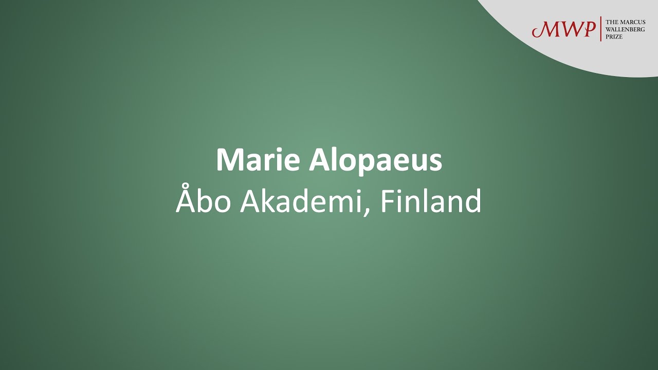 MWP Young Researchers’ Program 2024 - Marie Alopaeus - YouTube
