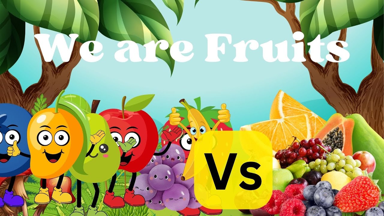 Let's Learn Fruits | Fun and Educational Kids' Video: Exploring Real vs ...