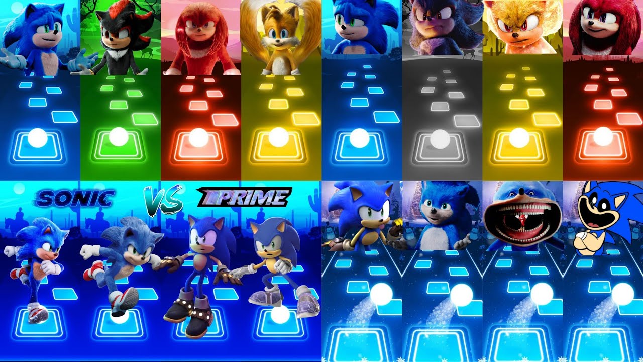 All Character Megamix | Sonic - Knuckles - Super Sonic - Shadow - Tails ...