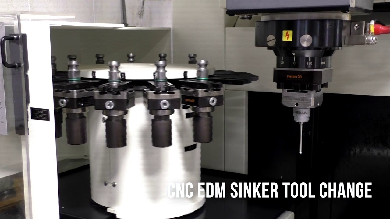 CNC EDM Sinker Setup - YouTube