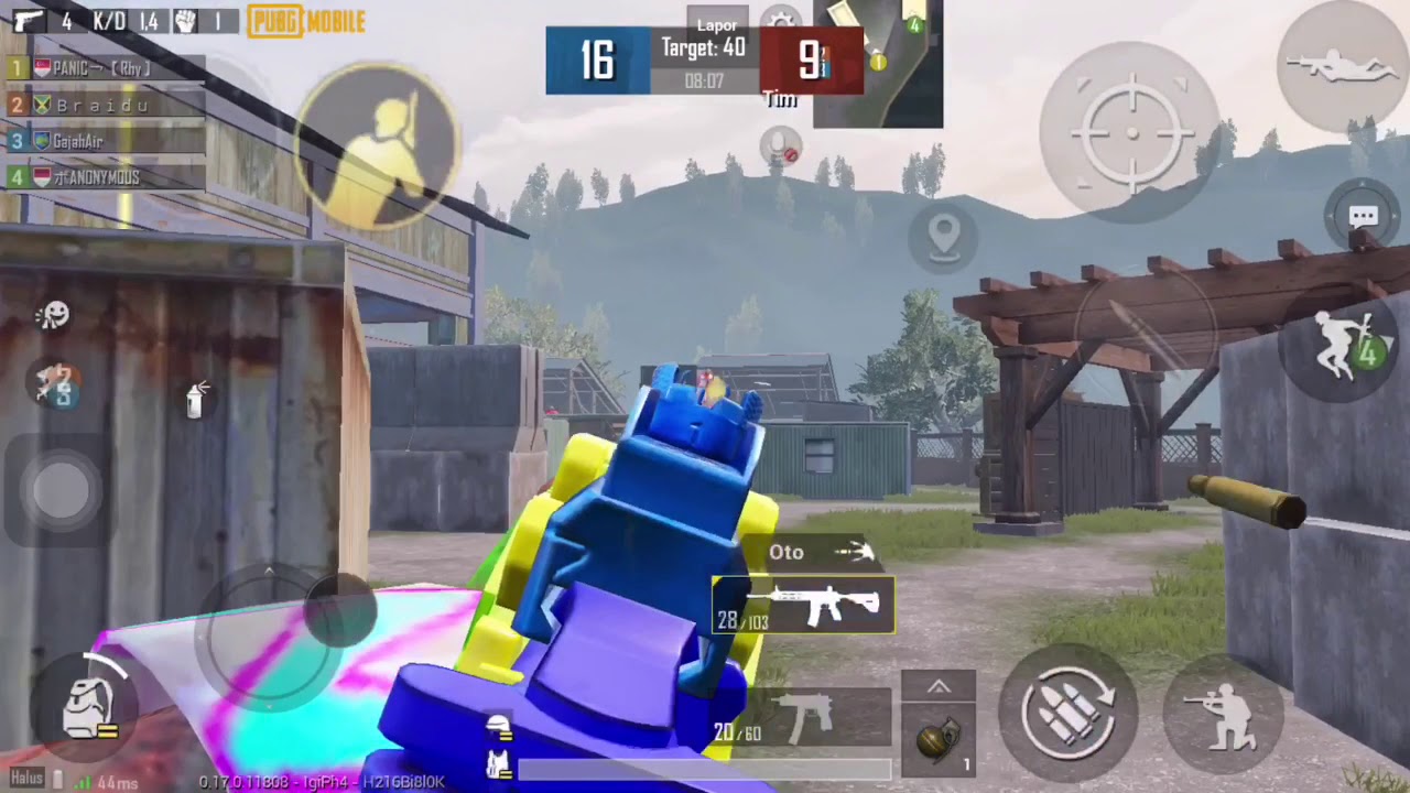 TES M416 Lizard Roar Kill Message PUBG MOBILE - YouTube