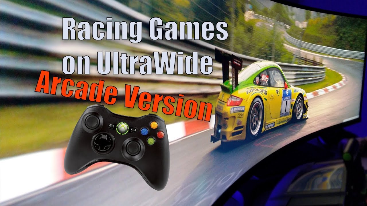 Various Arcade Racing Games on UltraWide 32:9 - YouTube