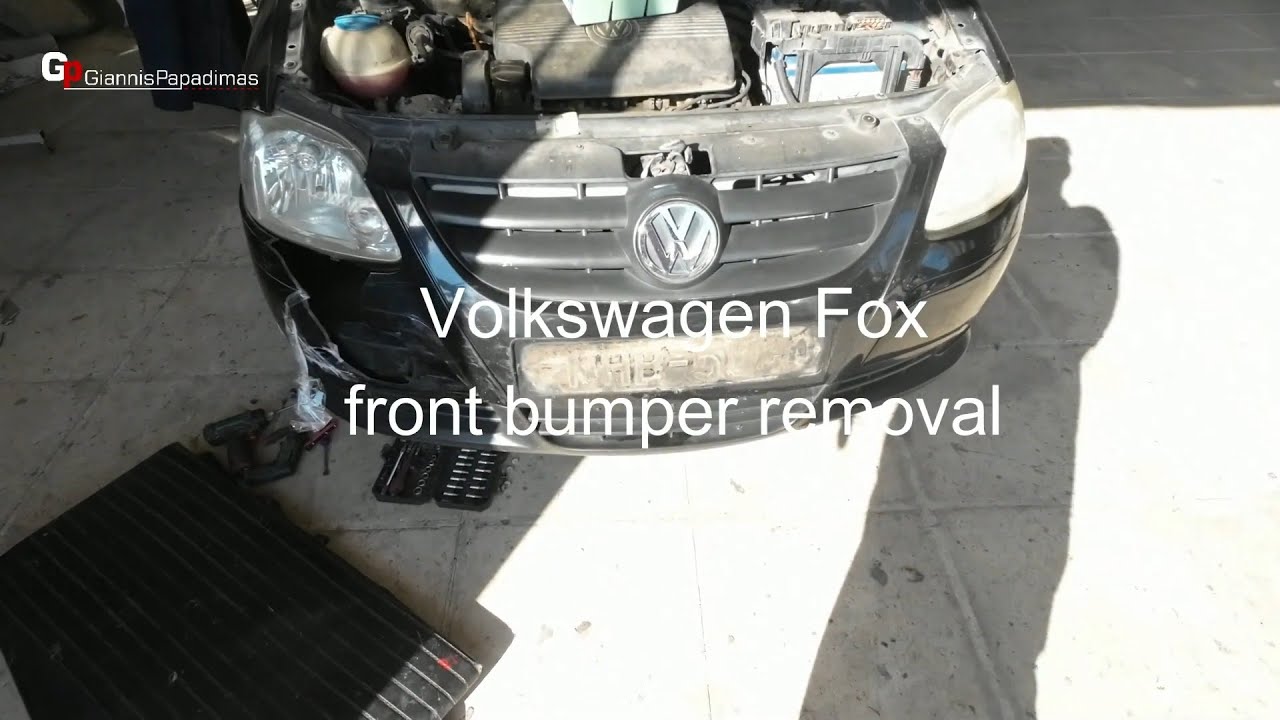 Volkswagen Fox front bumper removal - YouTube