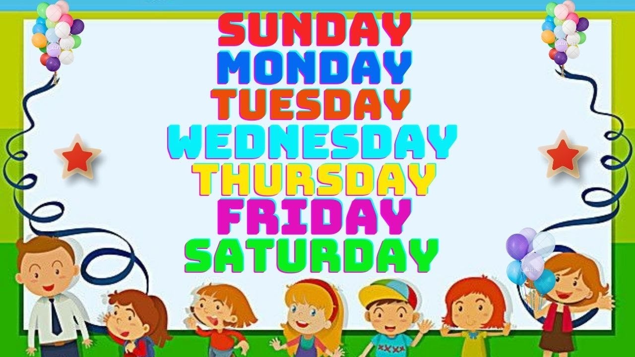 Sunday Monday | Day Of The Week | Kids Song | Nursery Rhymes | Sunday ...