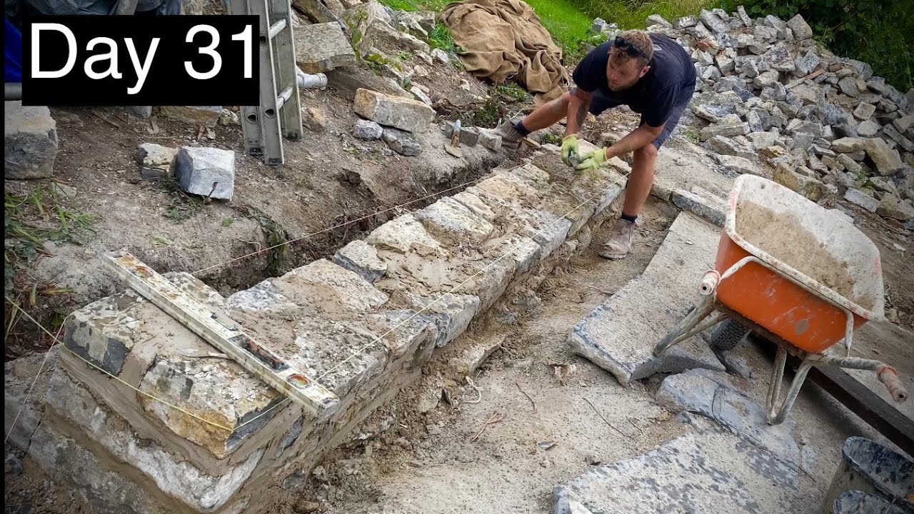 Old Stone Barn Restoration - Day 31 - YouTube
