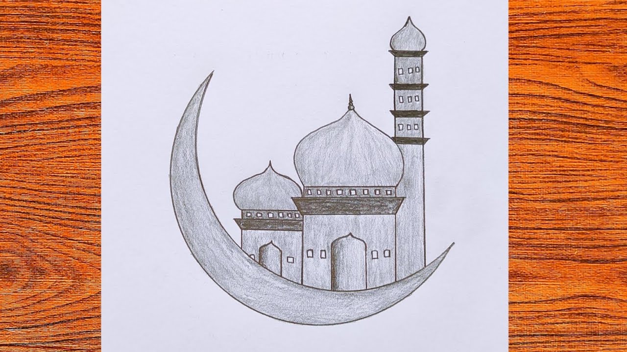 The Best Ramadan Mubarak Art Easy || Drawing of Ramadan Mubarak Step by ...