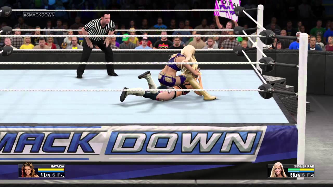 WWE 2K15 Natalya vs Summer Rae women's Championship tournament round 1 ...