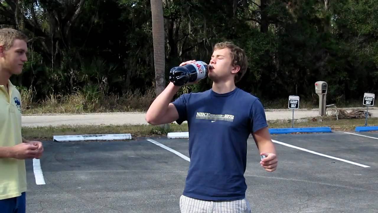 Coke explodes out of mouth - YouTube