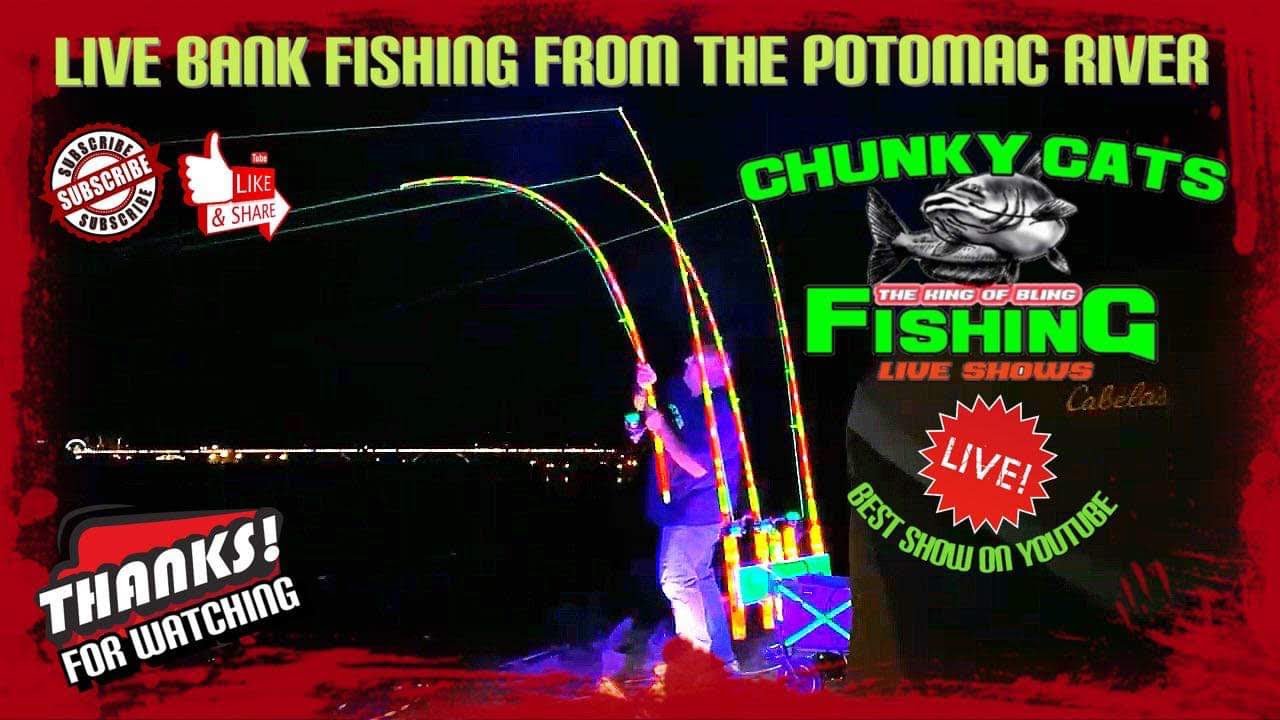 🔴 Chunky Cats Fishing: Sunday Night Live Catfishing, Customized Rods ...