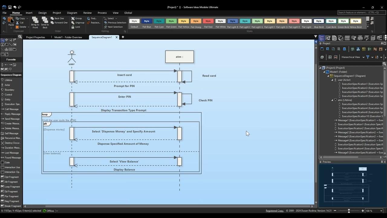 How to Create a UML Sequence Diagram in Software Ideas Modeler - YouTube