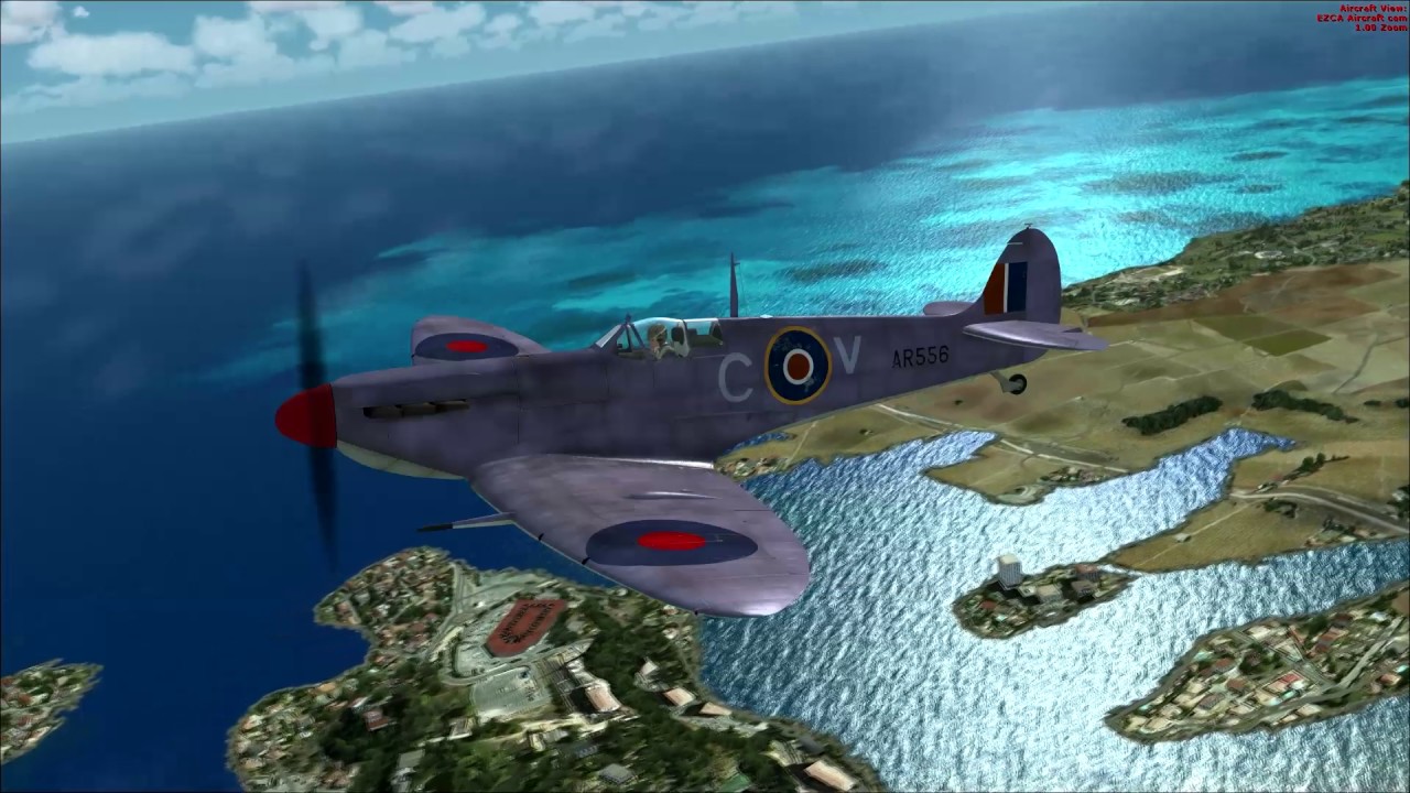 A2A Simulations Spitfire over Malta - YouTube