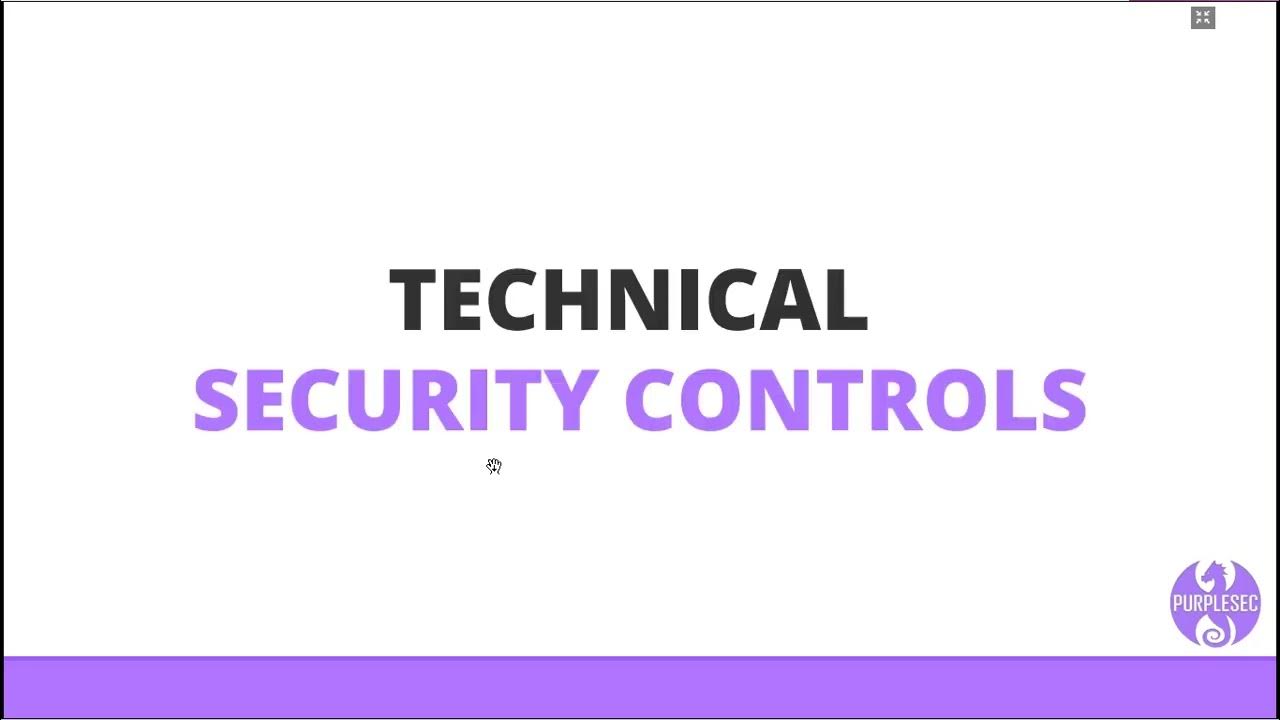 Security Controls terms and the Technical Controls - YouTube
