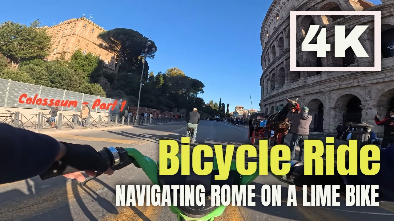 Bicycle Ride | Bike Commute in Rome on a Lime Bike (Pt.1) - YouTube