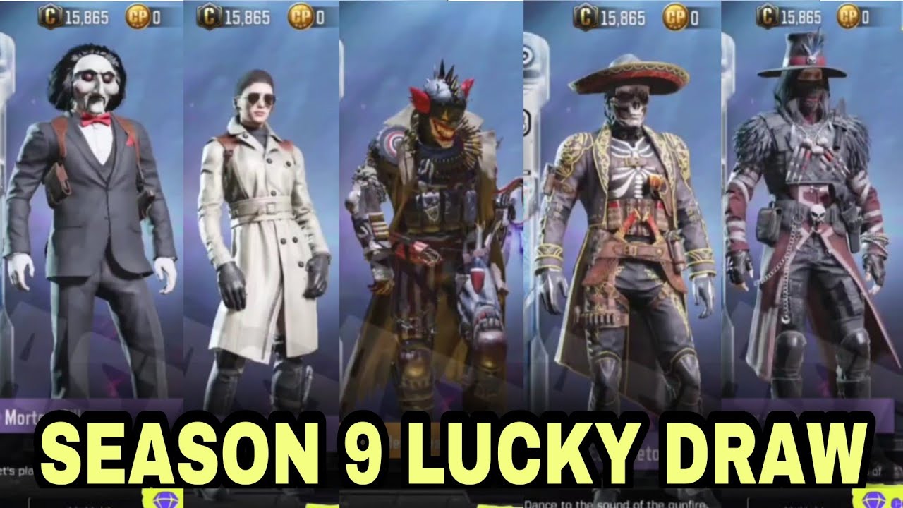 Season 9 All Upcoming Lucky Draw cod Mobile - S9 Lucky Draw codm - YouTube