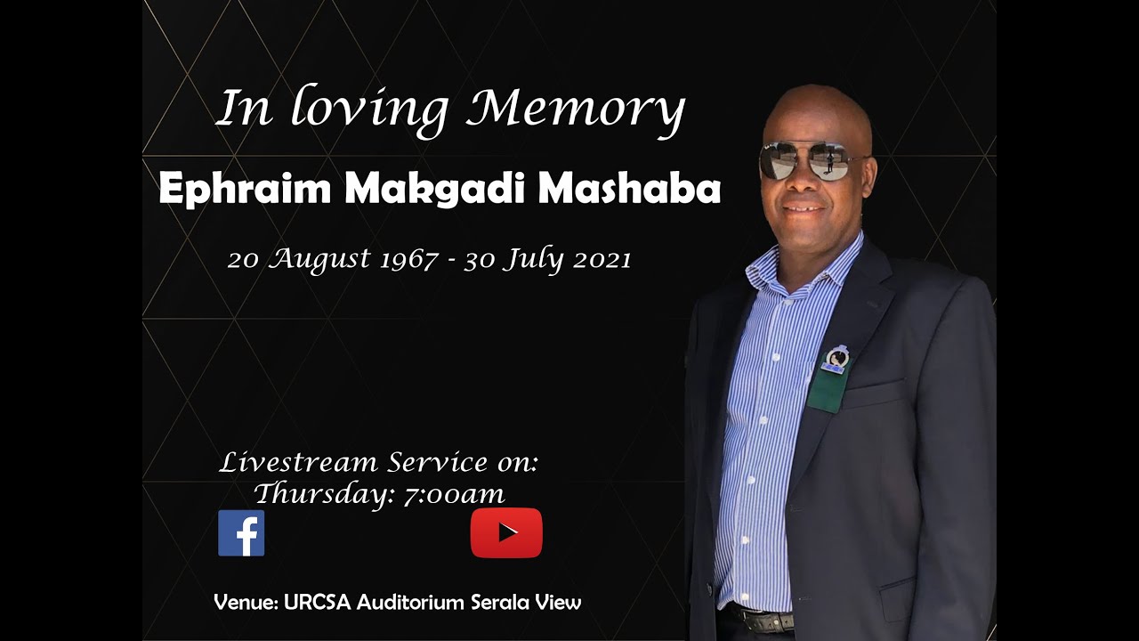 Funeral Service of Ephraim Makgadi Mashaba - YouTube