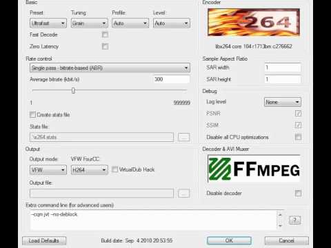 x264 DVD tutorial - YouTube