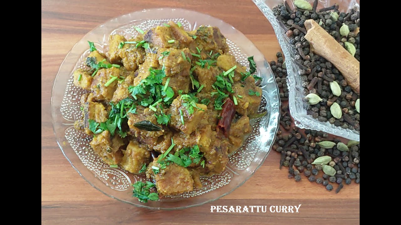 Pesarattu Masala Curry / Moong Dal Dosa Curry - YouTube