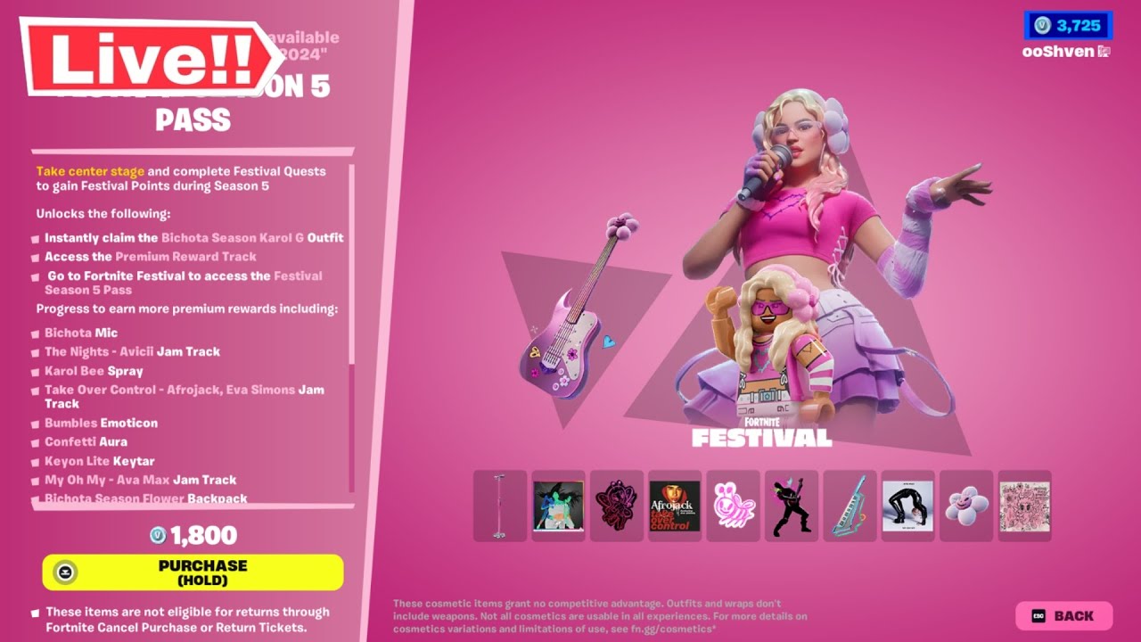 🔴KAROL G *NEW* FORTNITE ITEM SHOP TODAY AUGUST 16! (Chapter 5 LIVE ...