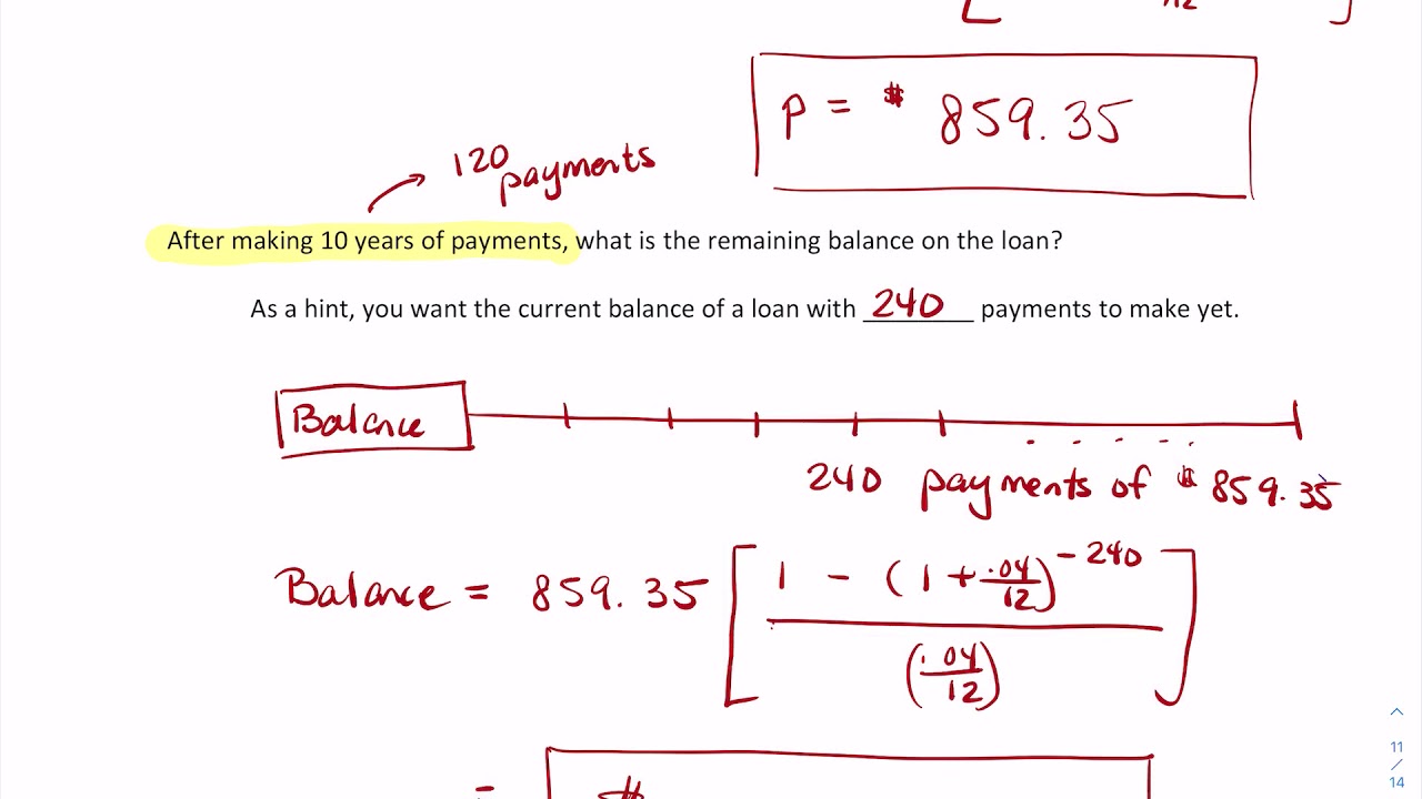 Annuities: Finding the Remaining Balance - YouTube