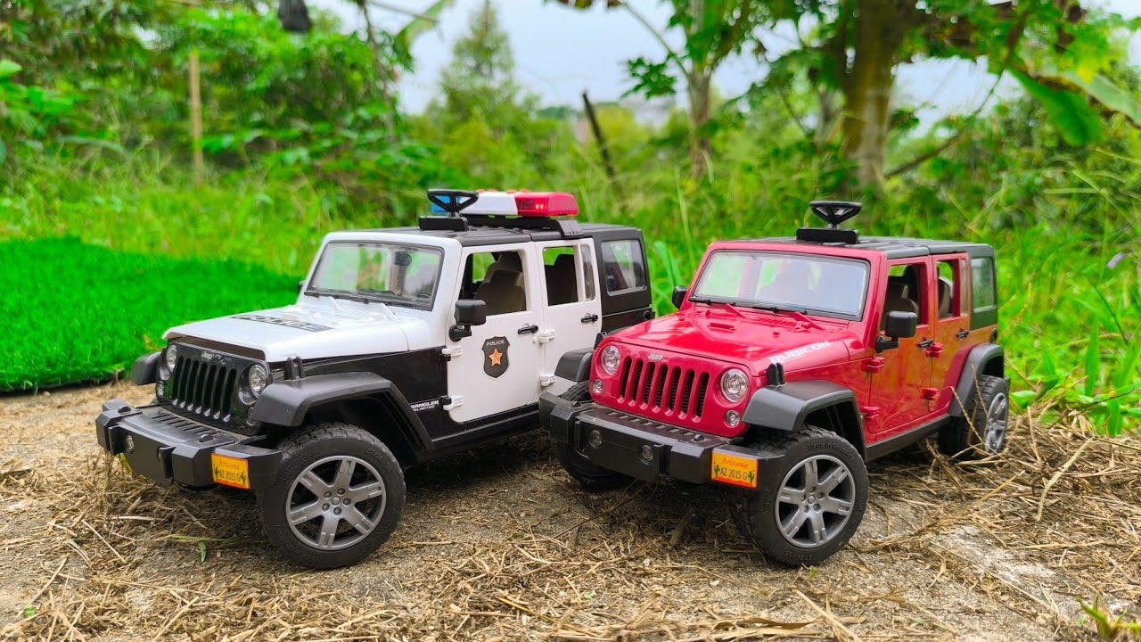 Unboxing Mobil Mainan Rusak | Jeep Polisi, Red Jeep Rubicon - YouTube