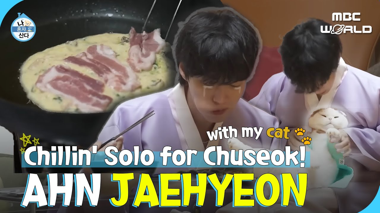 [SUB] Solo Chuseok? Not lonely! Enjoying homemade food and cozy time ...