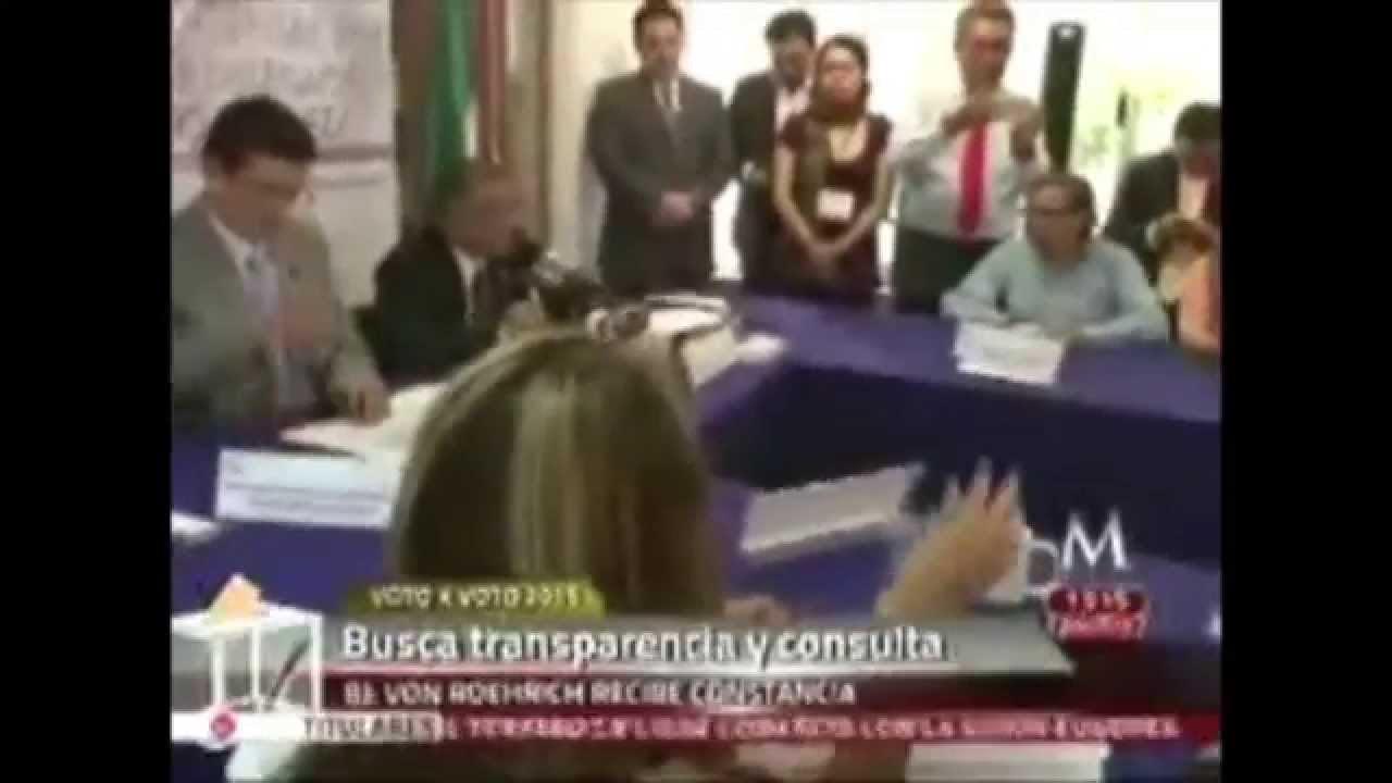 Christian Von Roehrich y José Manuel Delgadillo reciben constancia ...
