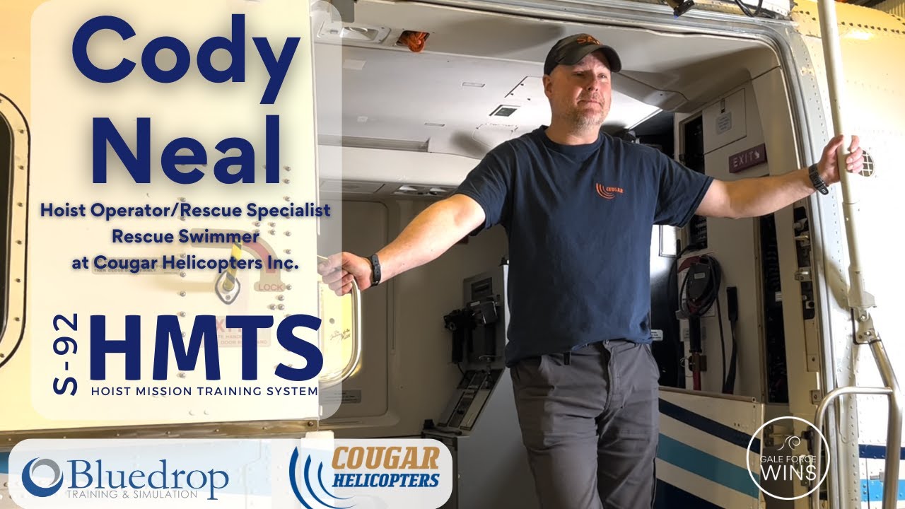 Cody Neal Hoist Operator/Rescue Specialist/Rescue Swimmer Cougar Helicopters Inc. - YouTube