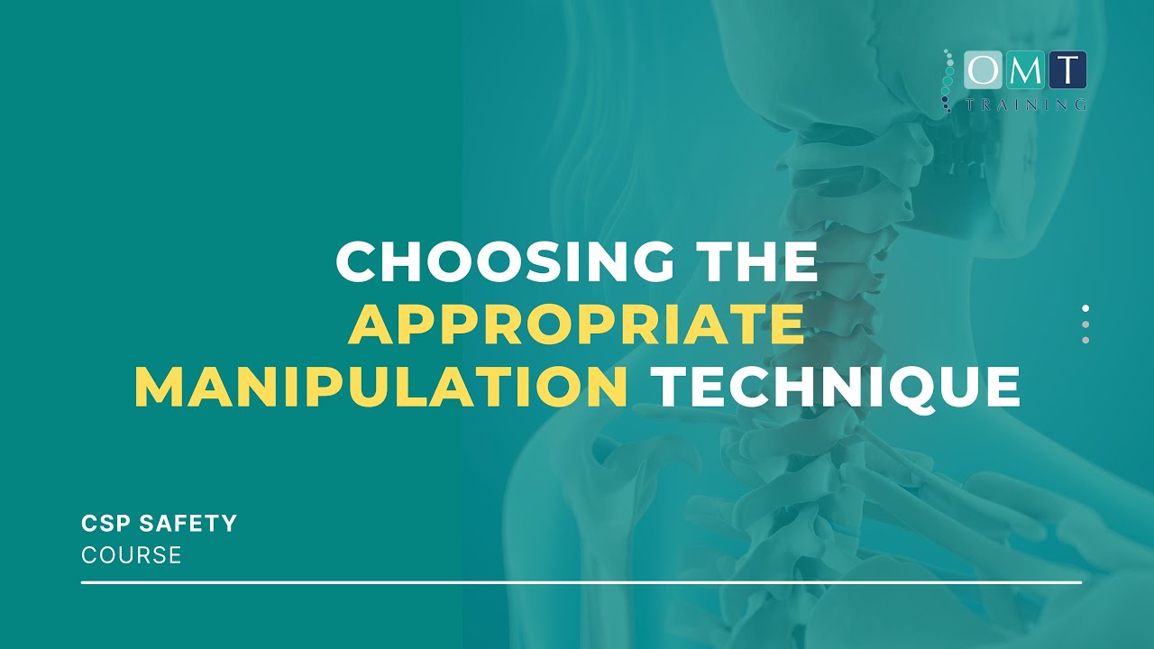 How to Choose the Right Neck Manipulation Technique - YouTube