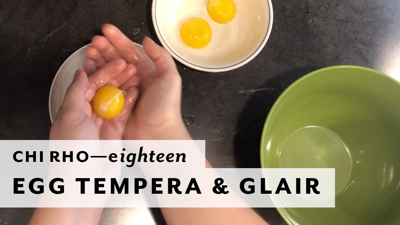 Egg Tempera & Glair —Painting the Chi Rho, Part 18 - YouTube