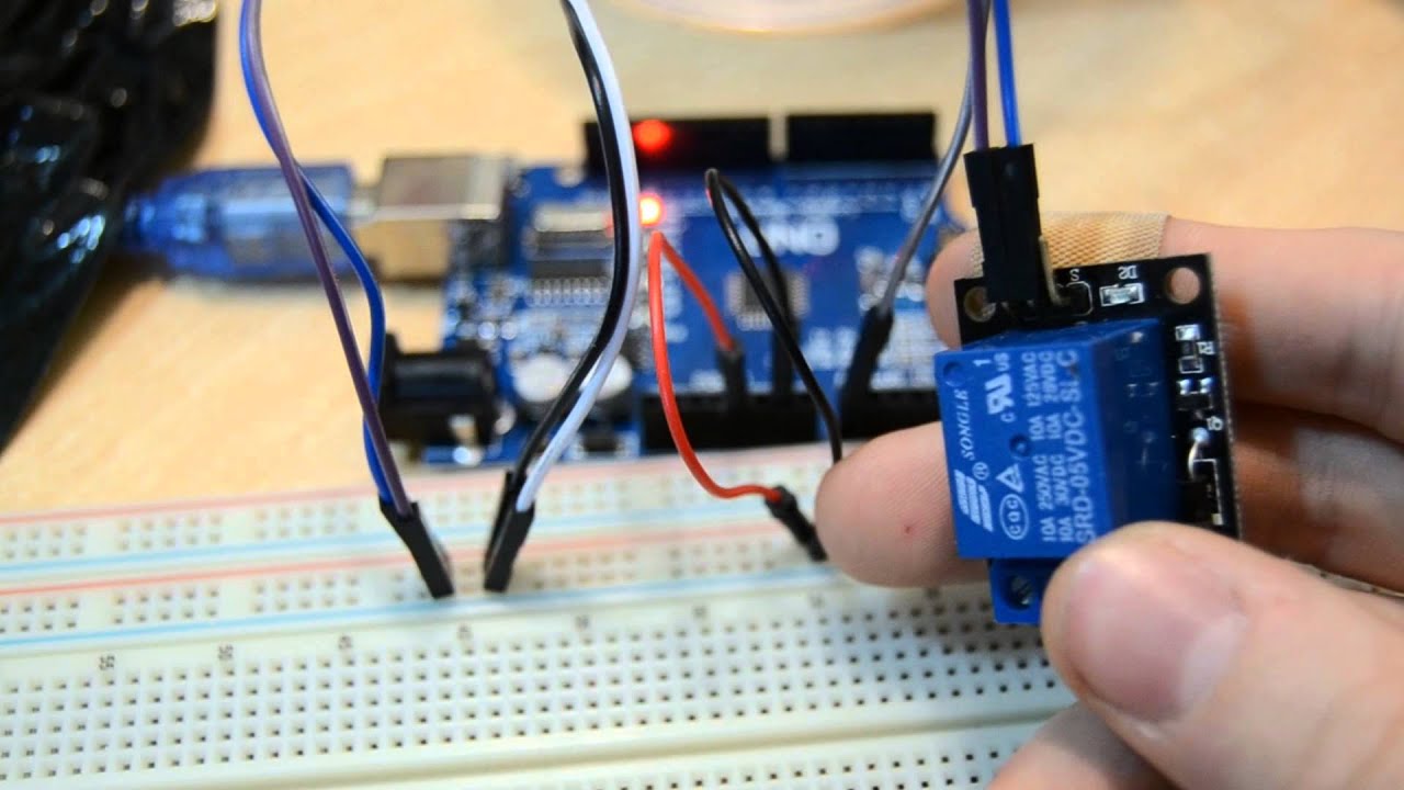 ARDUINO EP.25 - sensore livello acqua con attivazione relè per svuotamento - YouTube