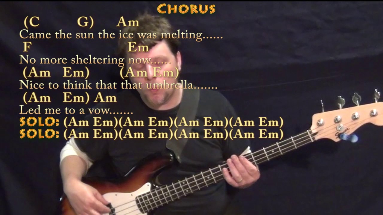 Bus Stop (The Hollies) Bass Guitar Cover Lesson with Chords/Lyrics ...