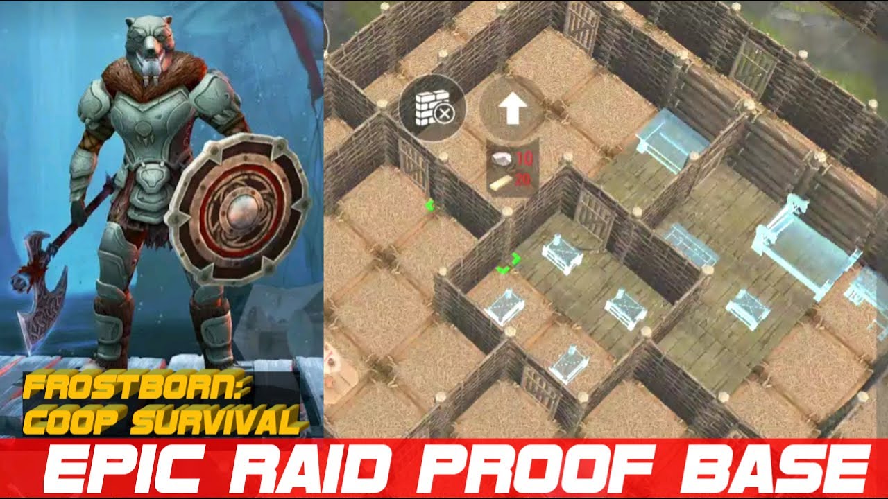 EPIC Raid proof Base Frostborn: Coop Survival - YouTube