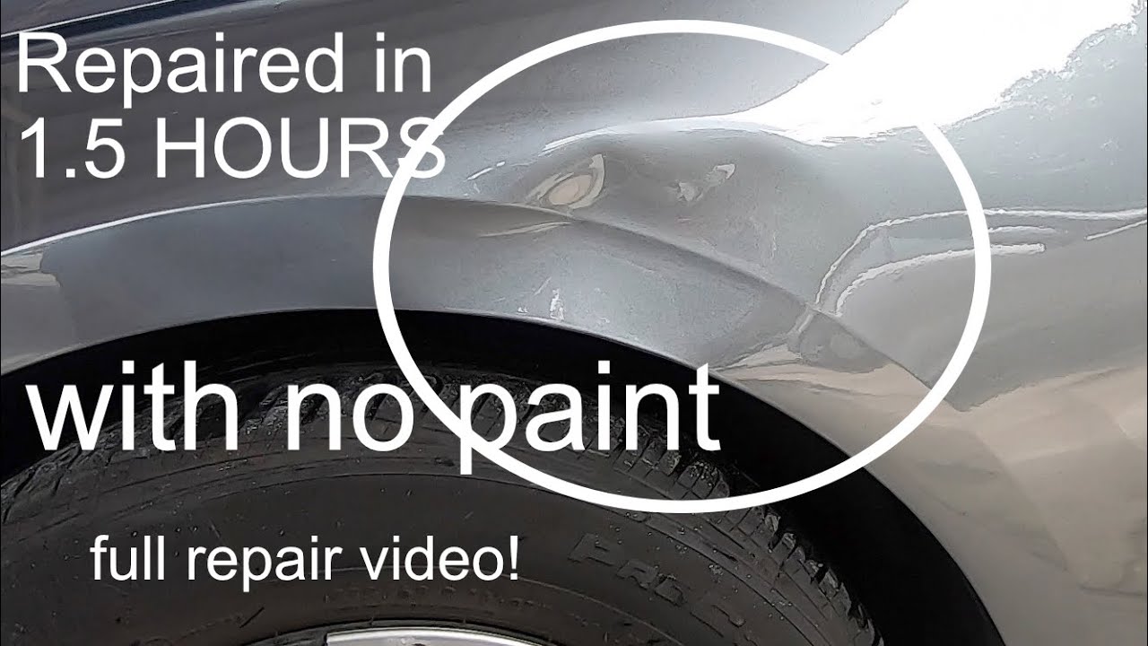 Altima Smashed Fender Repair - Entire process- Body Line Repair Video ...