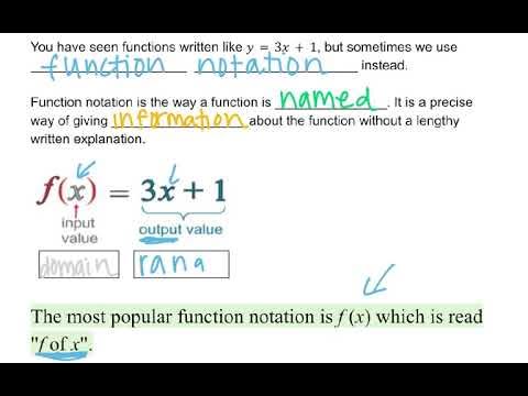 What is Function Notation? - YouTube