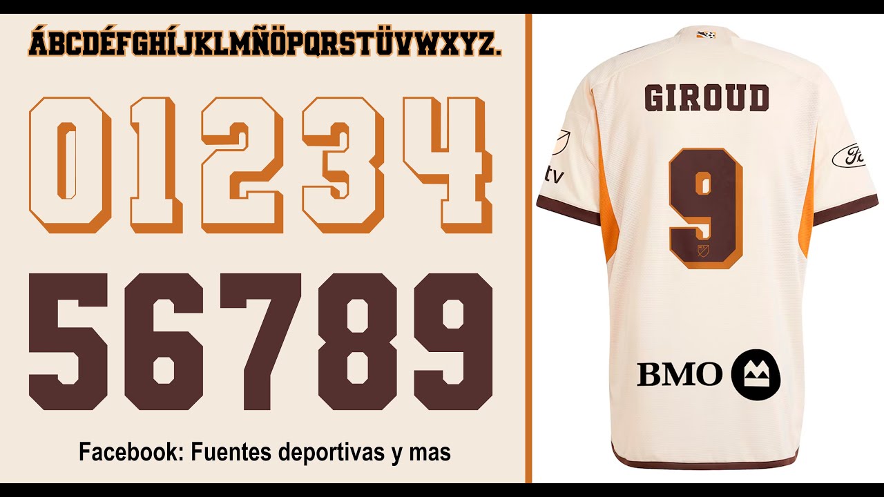 Tipografia MLS tercera 2024 MLS Third Font 2024 Tipografia Inter Miami ...