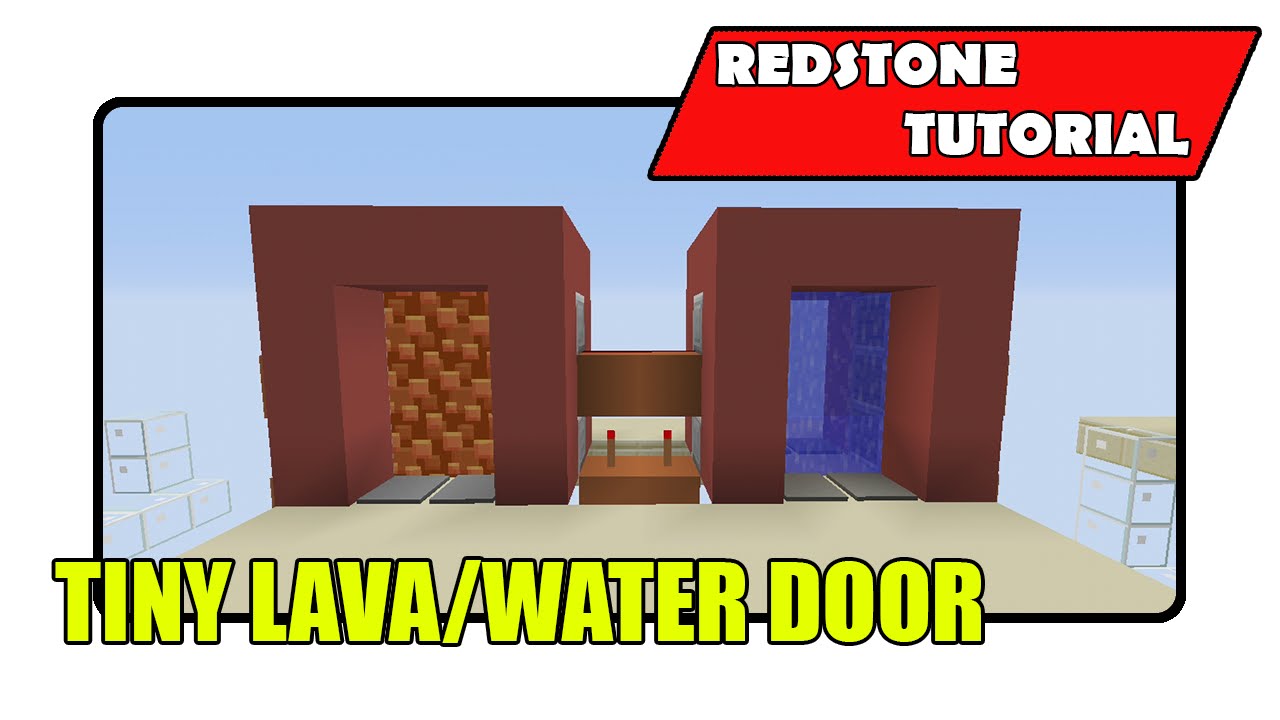 Tiny Lava/Water Door (Minecraft Xbox TU24/CU12/PlayStation CL1.16 ...