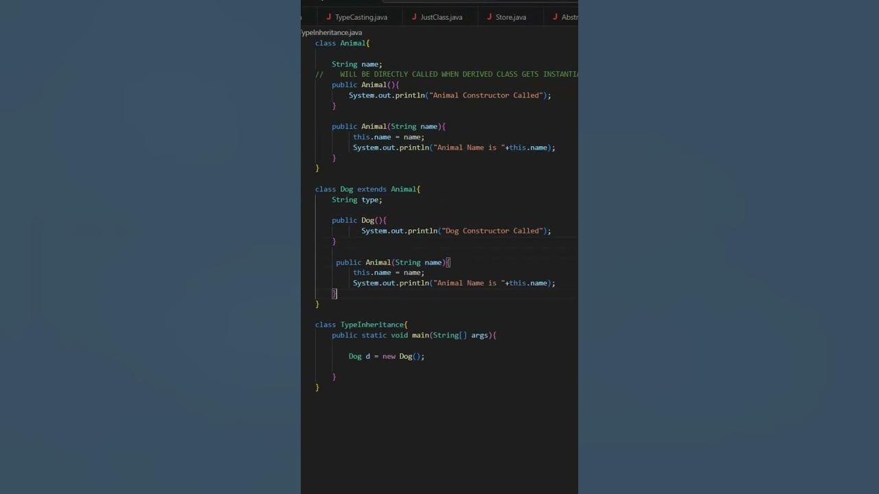Java Constructors in Inheritance: Default vs. Parameterized #java #javatutorial #javaprogramming ...