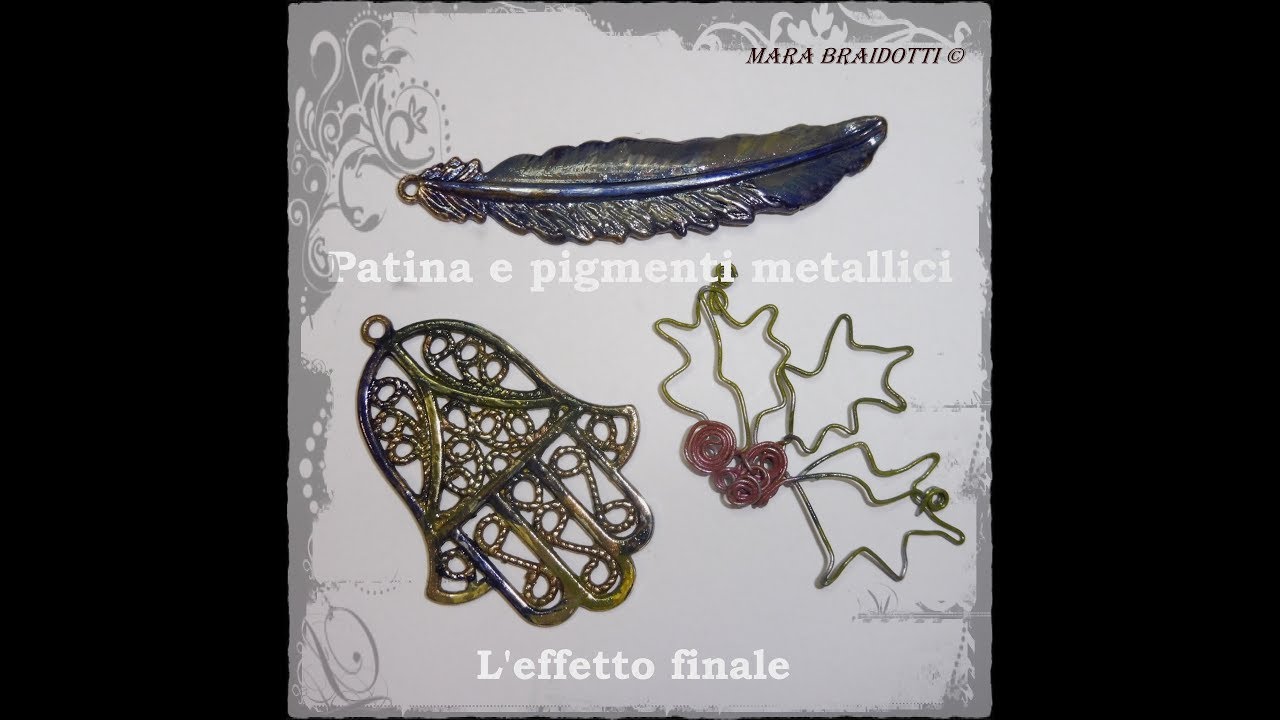 Parte 2 - Colorare il metallo con patina e pigmenti metallici - YouTube