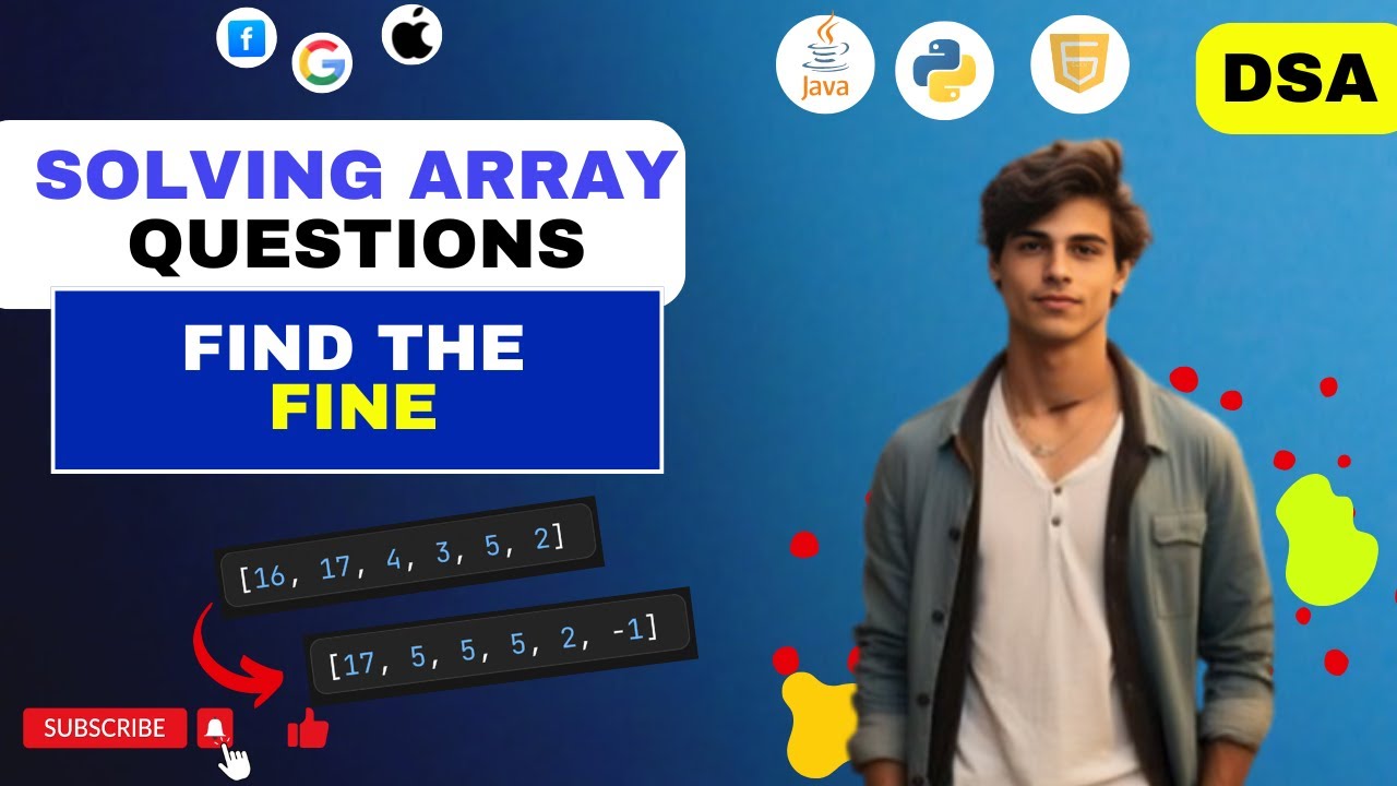Find The Fine 🔥 Coding Interview Question Arrays And Conditions Youtube 3535