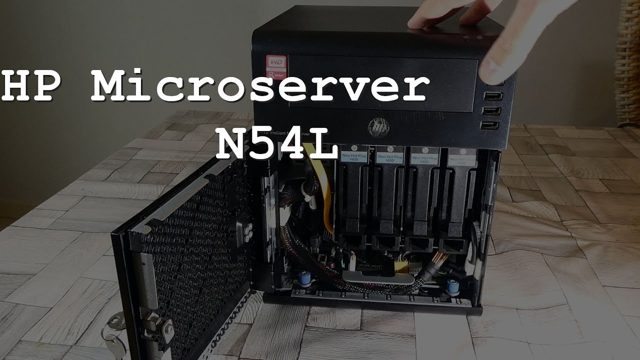 Présentation de mon HP Microserver N54L - YouTube