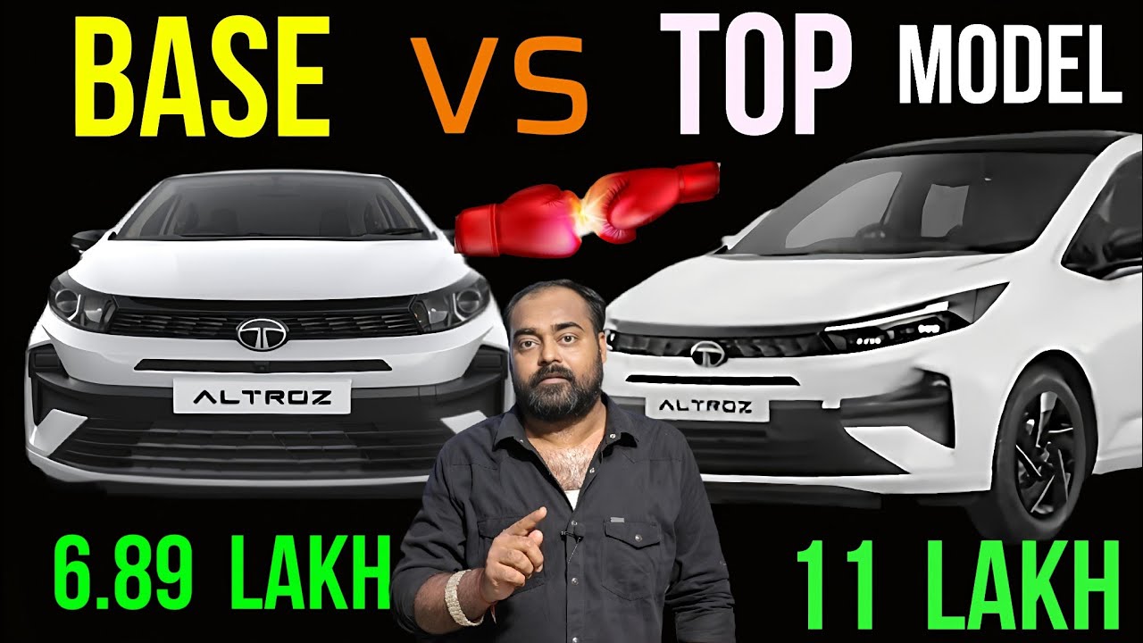 Tata Altroz Base Model vs Top Model, New Tata Altroz 5 Star Hatchback ...