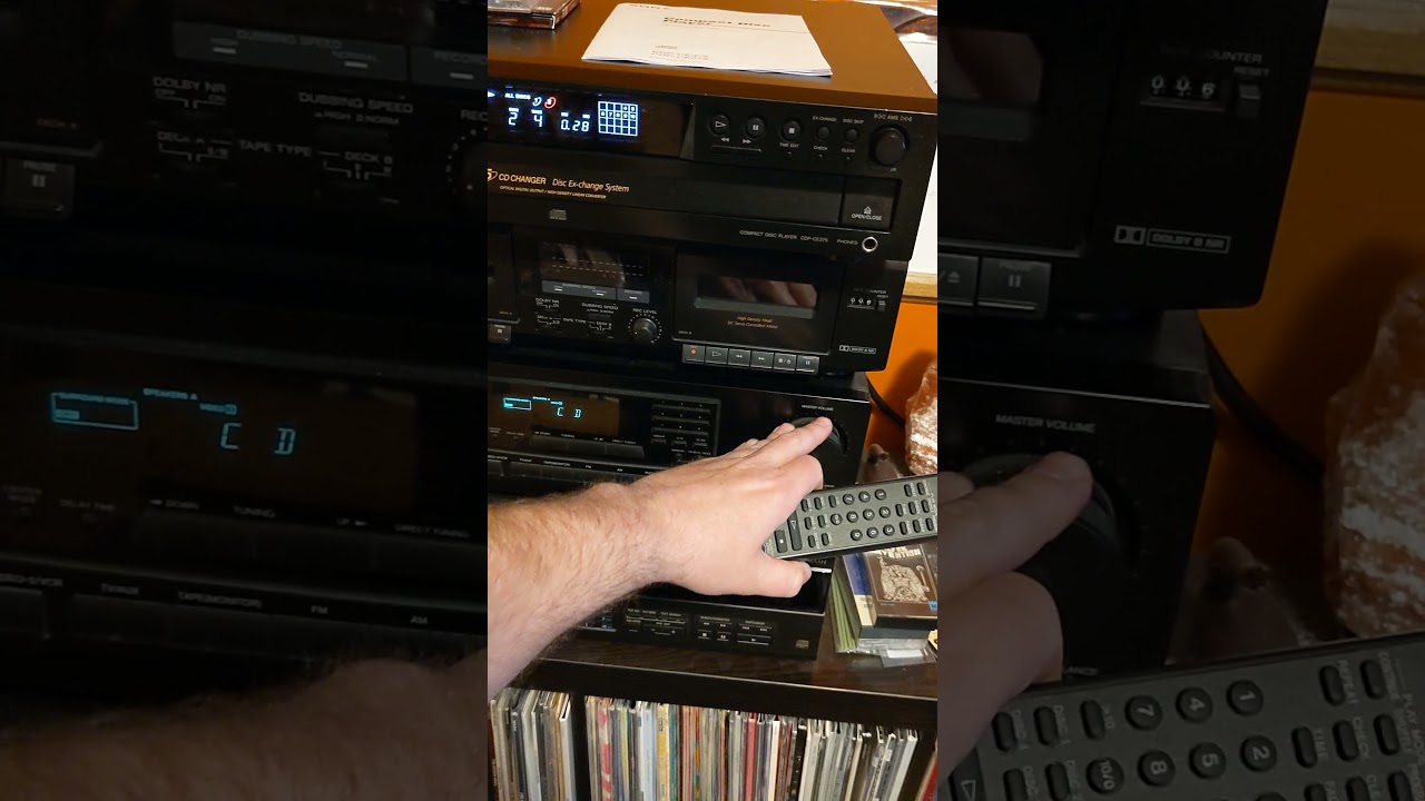 🔥 TESTED Sony CDP-CE375 5 Disc CD Changer Compact Disc Player w Remote ...