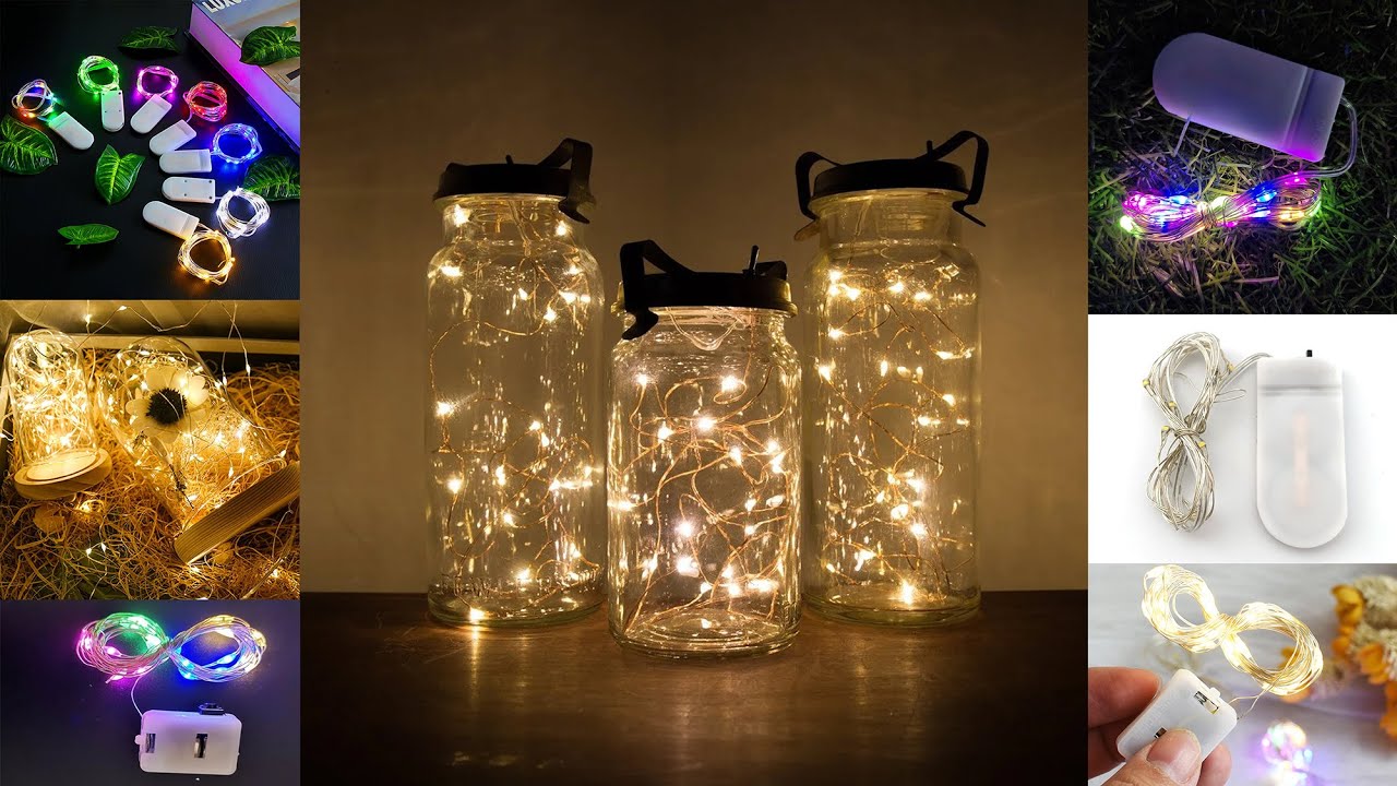 2M 20Led Mini Micro Copper Wire Light Battery Operated Led Strip String ...