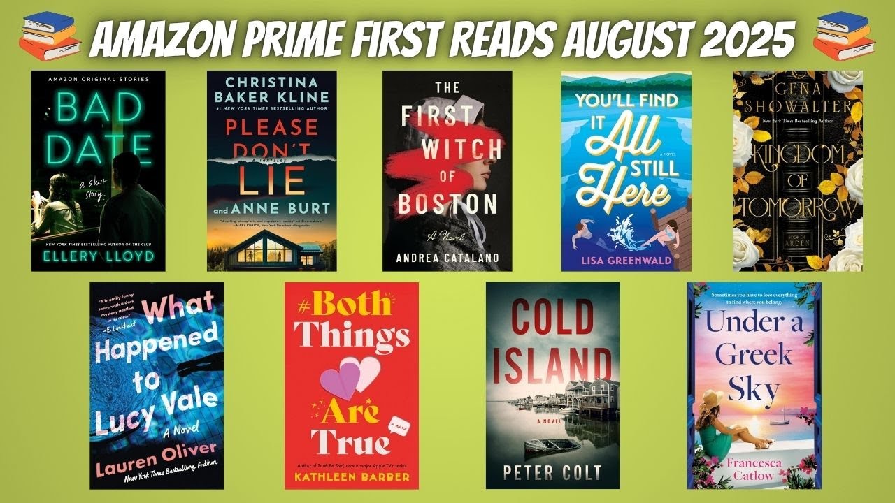 AMAZON PRIME FIRST READS August 2025 l Descriptions & Genre l Pre ...